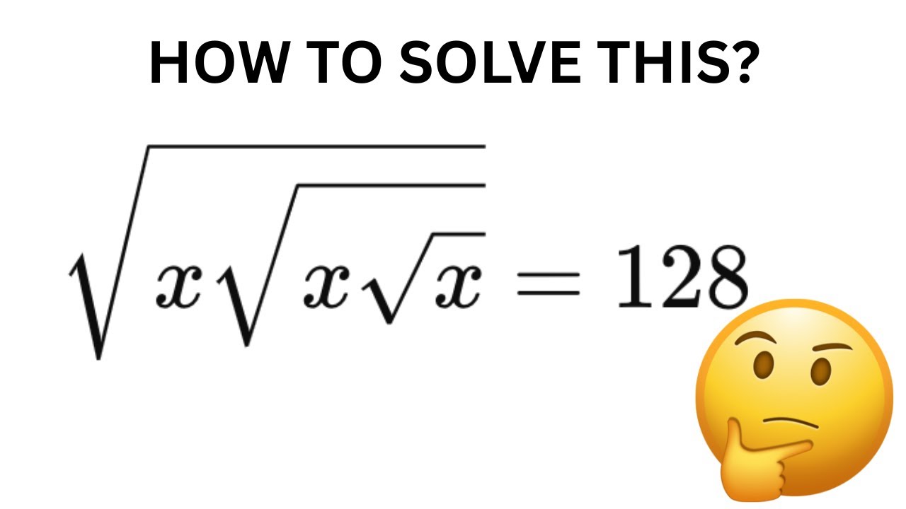 How to solve this interesting math problem? - YouTube