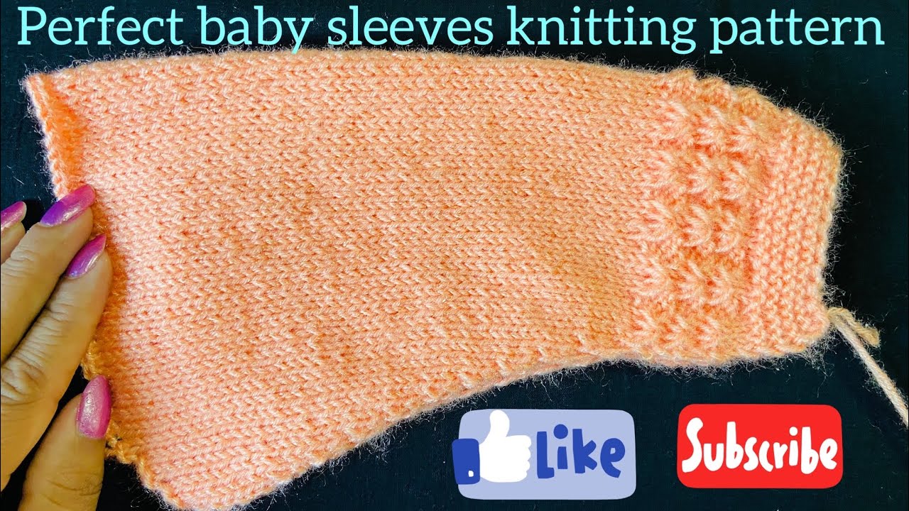 How to knit perfect sleeves for baby cardigans | perfect sleeves ...