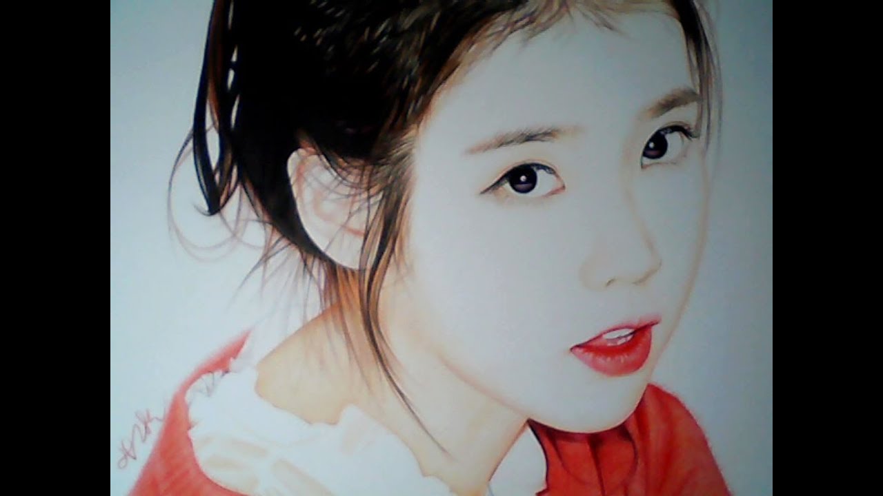 박기철님그림♥Drawing아이유 IU 팬아트 - YouTube