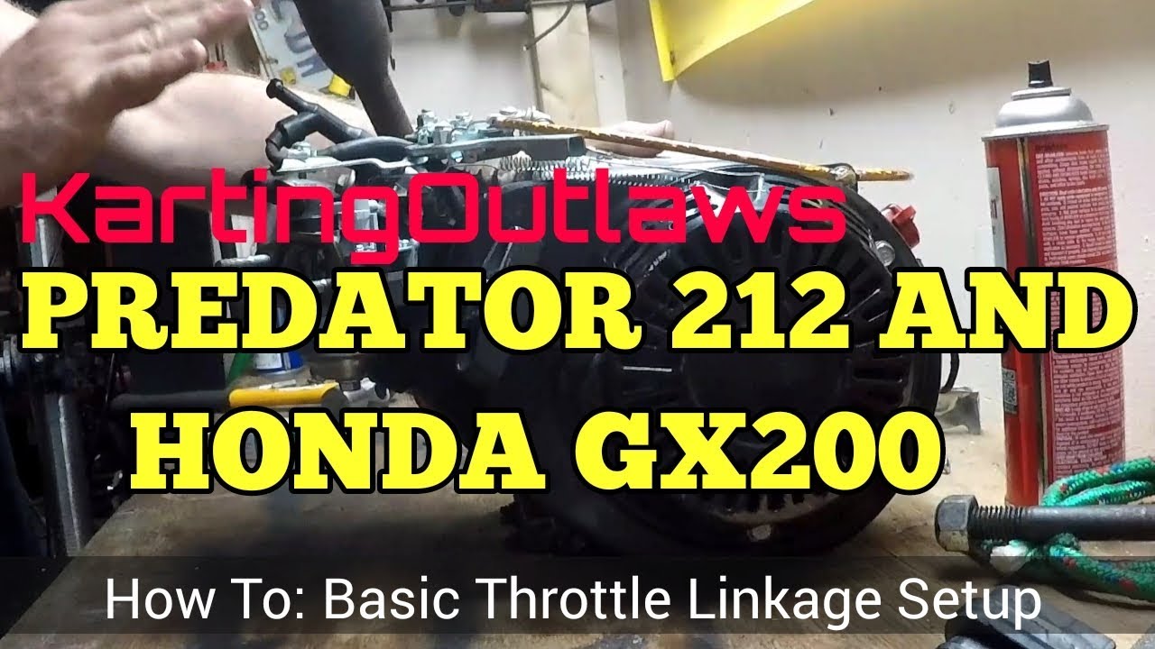 Predator 212 and GX200 Throttle Linkage Set Up - YouTube