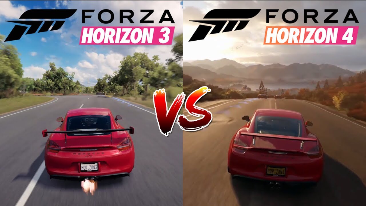 Forza Horizon 3 vs. Forza Horizon 4 – Side by Side Comparison - YouTube