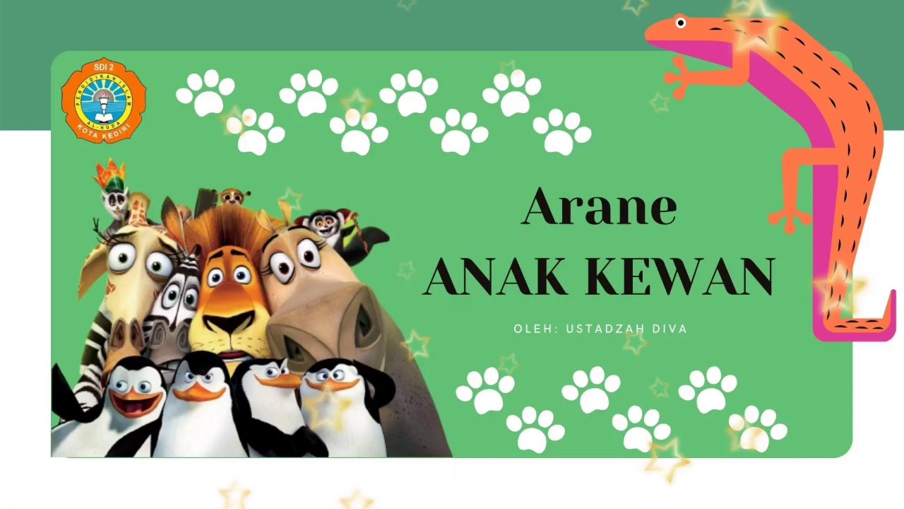 Bahasa Jawa Arane Anak Kewan - YouTube