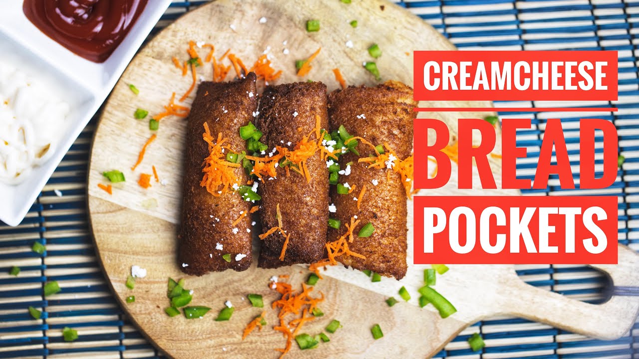 Creamcheese Bread Pockets / Easy Bread Recipe / Yummy Veg Recipes ...