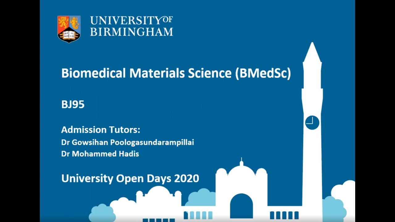 Biomedical Materials Science (BMedSc) Taster Lecture - Undergraduate ...