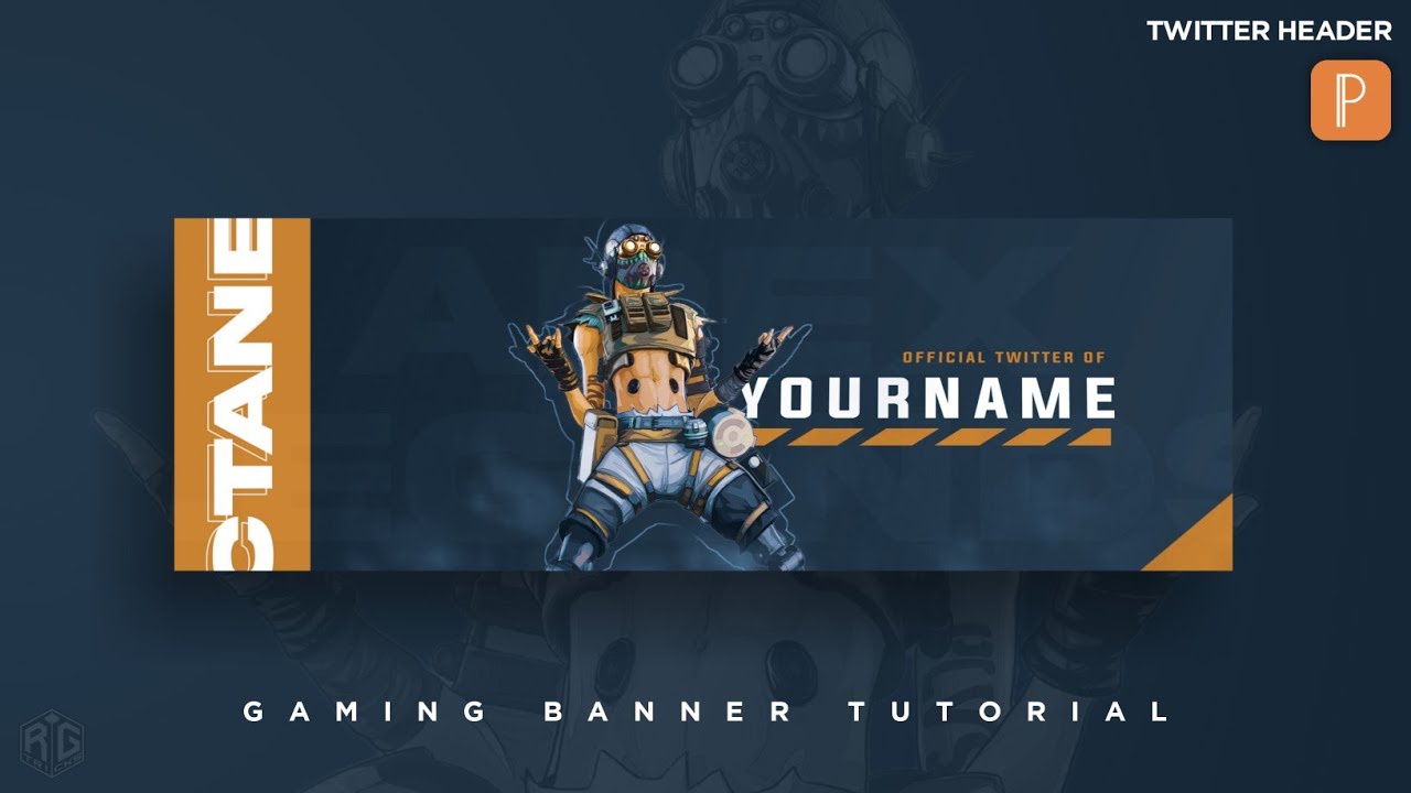 How To Make Gaming Banner Apex Legends in Pixellab | RG Tricks - YouTube