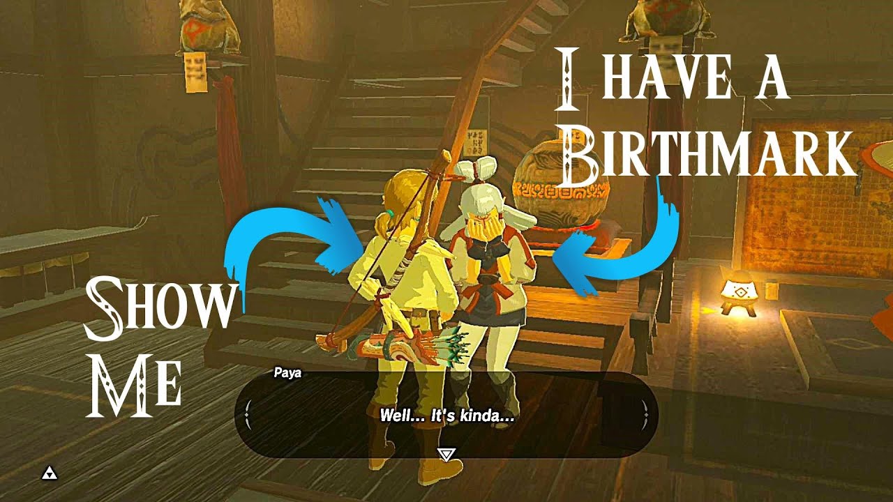 Where is Paya's Secret Birthmark in BOTW? - YouTube
