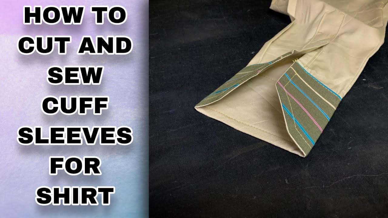HOW TO CUT AND SEW CUFF SLEEVES FOR SHIRT STEP BY STEP #kaftan #cuff ...
