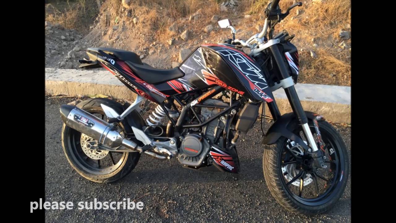 modified ktm duke 390 black - YouTube