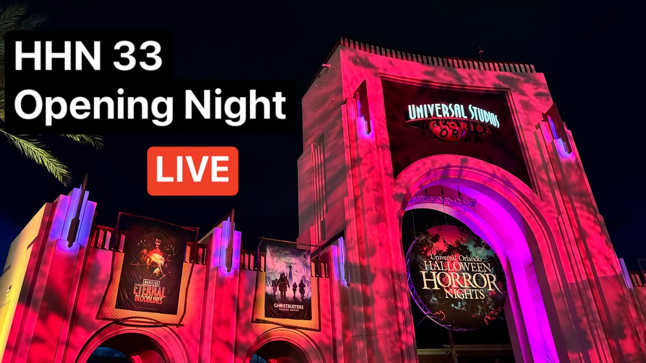 LIVE - Halloween Horror Nights Opening Night at Universal Studios ...