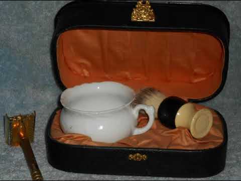 Vintage Shaving Set W 1937 Gillette Sheraton Razor - YouTube