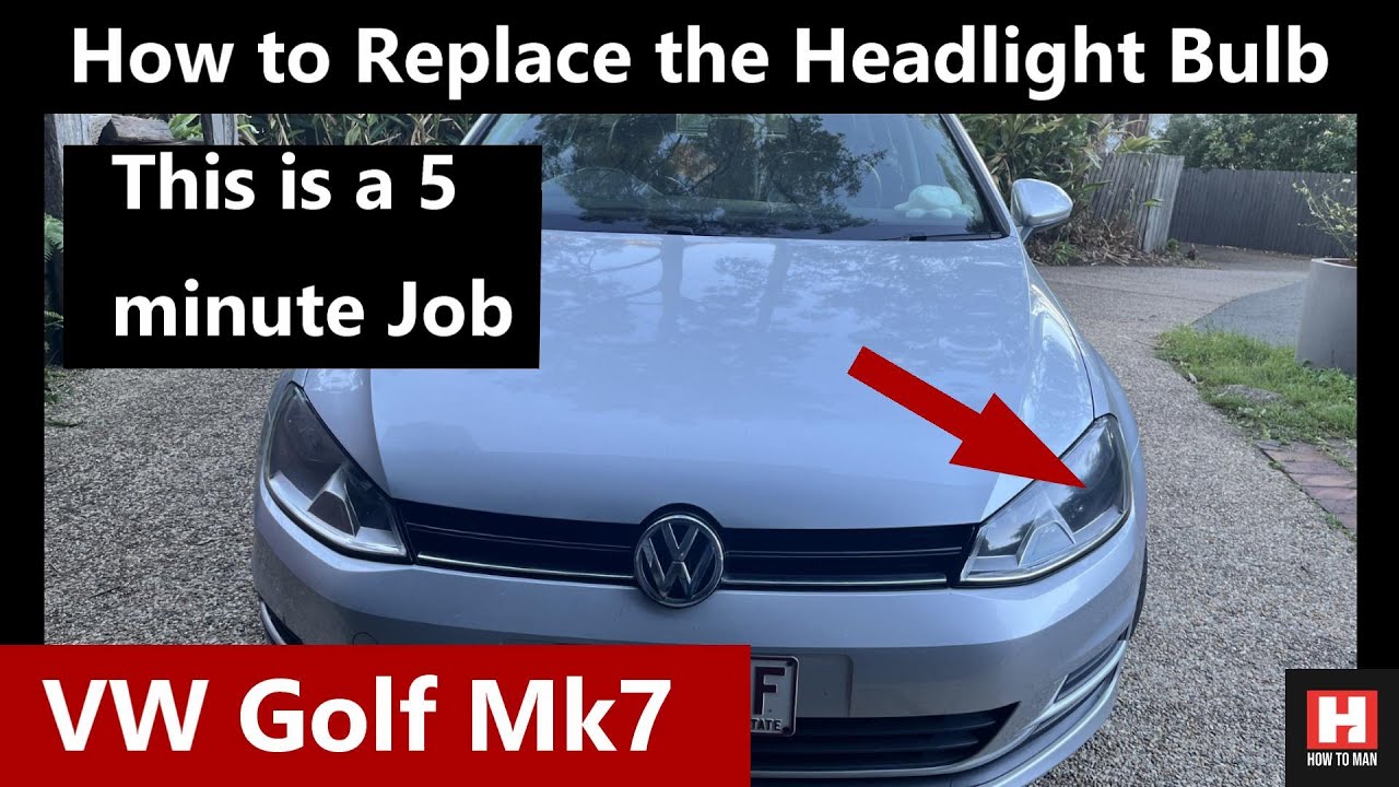 How to Replace the Headlight Bulbs on a MK7 Golf - YouTube