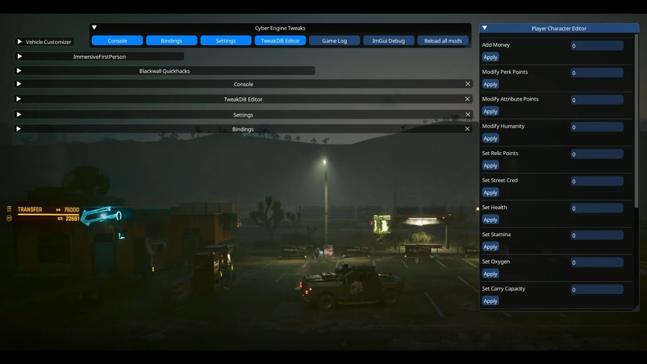 Cyberpunk 2077 Player Character Editor - CET Extension - YouTube