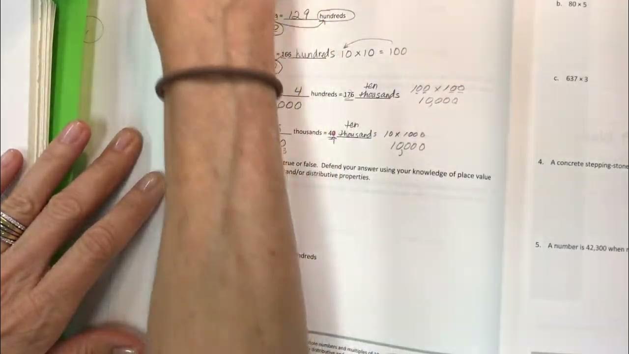 Eureka math grade 5 module 2 lesson 1 homework - YouTube