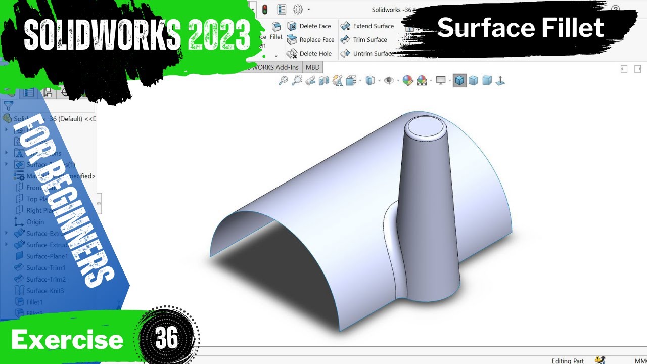 SolidWorks Exercises for beginners #36 | SolidWorks Tutorial - YouTube