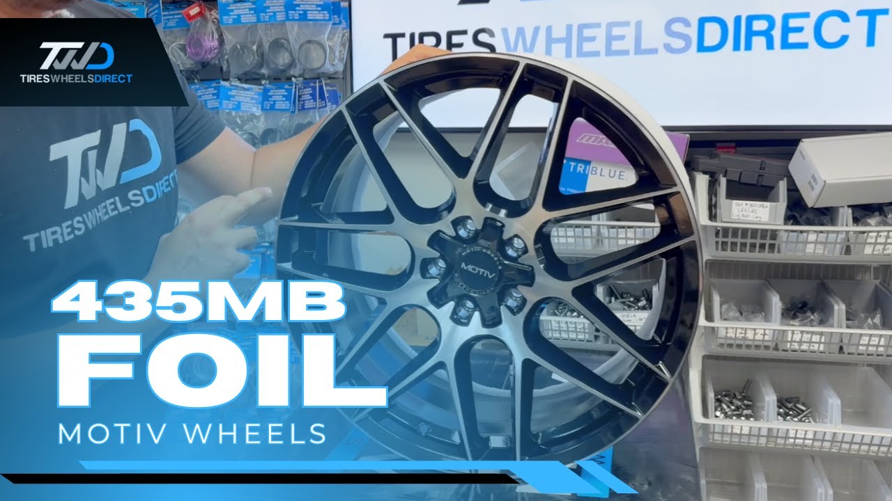 Motiv 435MB Foil Wheels | Sleek Multi-Spoke Gloss Black with Milled ...