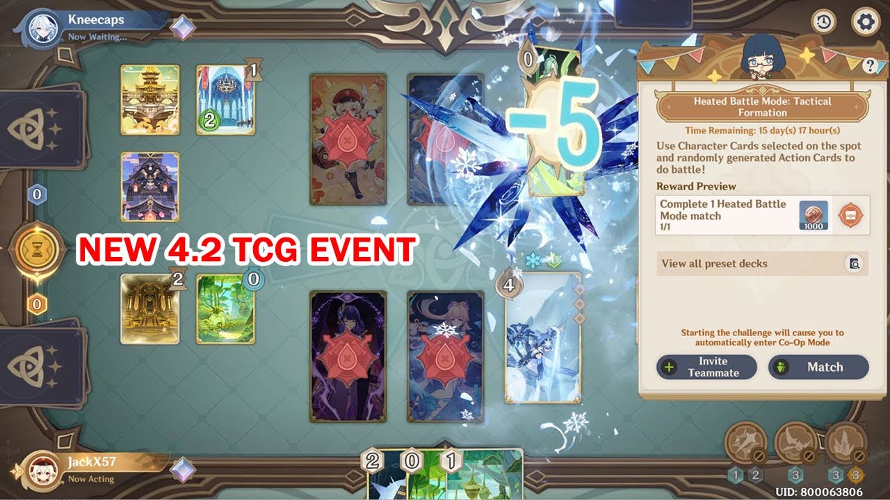 Heated Battle Mode: Tactical Formation New 4.2 TCG Event Gameplay | Ban ...