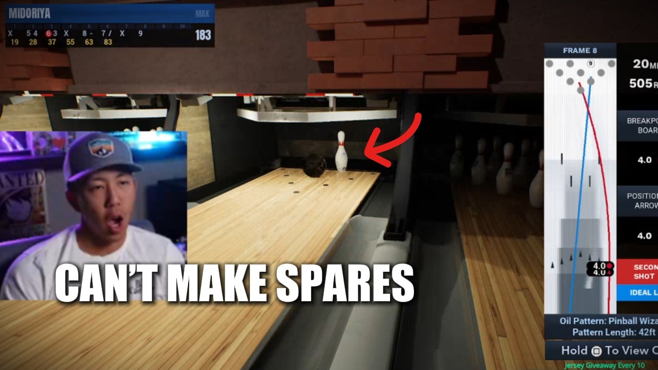 Pro Bowler Tries PRO Difficulty… Why Are Spares Impossible? - YouTube