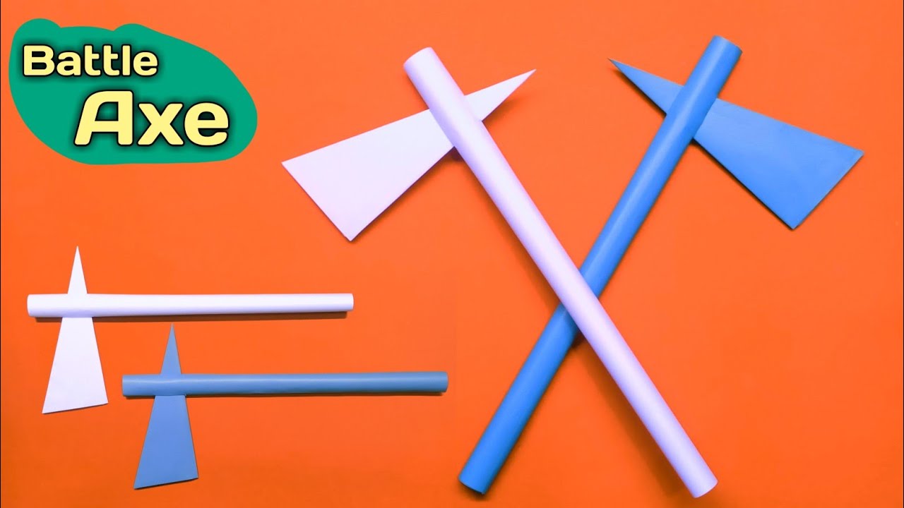 How To Make A Paper Axe Paper Battle Axe Easy Paper Crafts YouTube how-to-make-a-paper-axe-paper-battle-axe-easy-paper-crafts-youtube