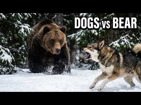 Tiny Dog Sends a Full-Grown Bear Over the Fence 🐻🐕