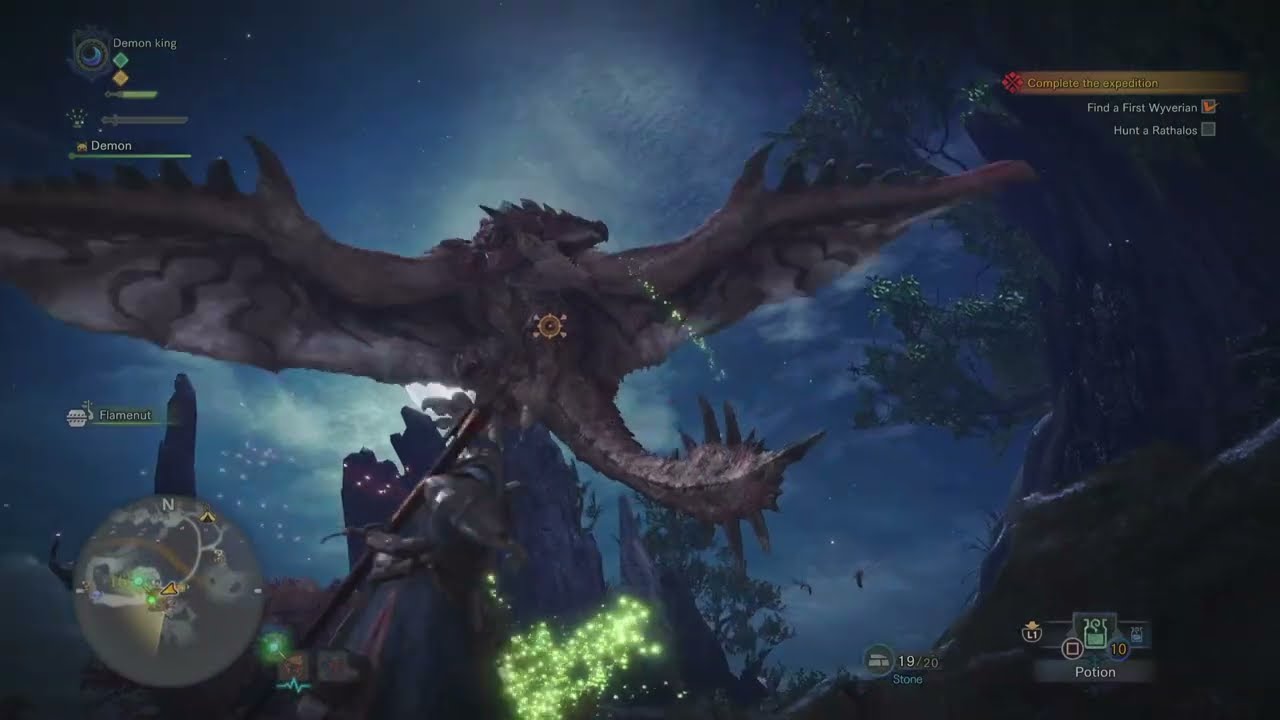 Easy solo Easy Wyvern Hunt Monster Hunter iceborne - YouTube