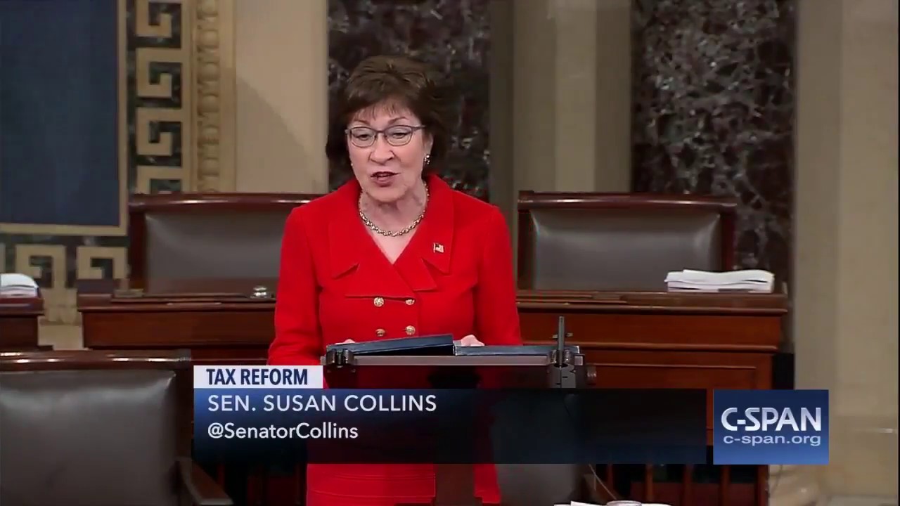 Senator Collins Announces Support for Passage of Comprehensive Tax ...