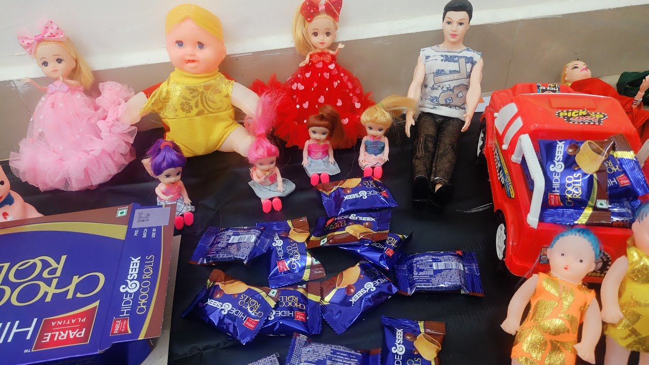 chinky Pinky ki kahani part 24 Barbie dolls routine day - YouTube