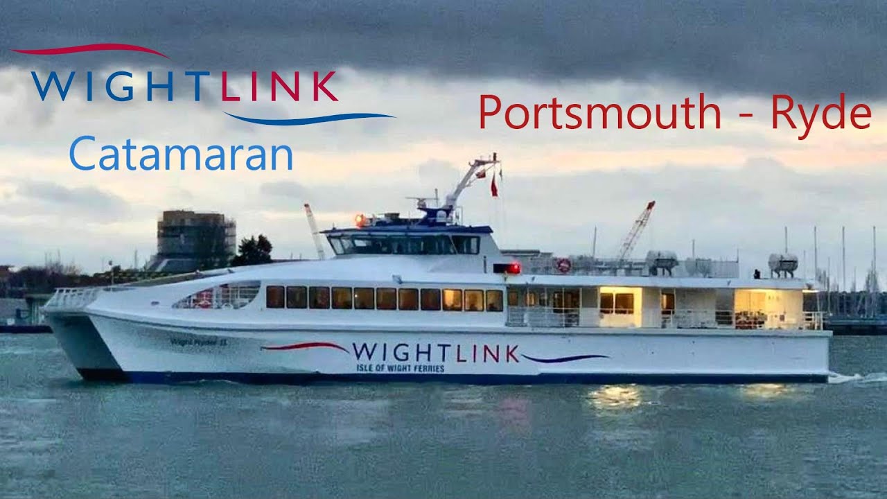 Wightlink - HSC Wight Ryder II - Portsmouth to Ryde - YouTube