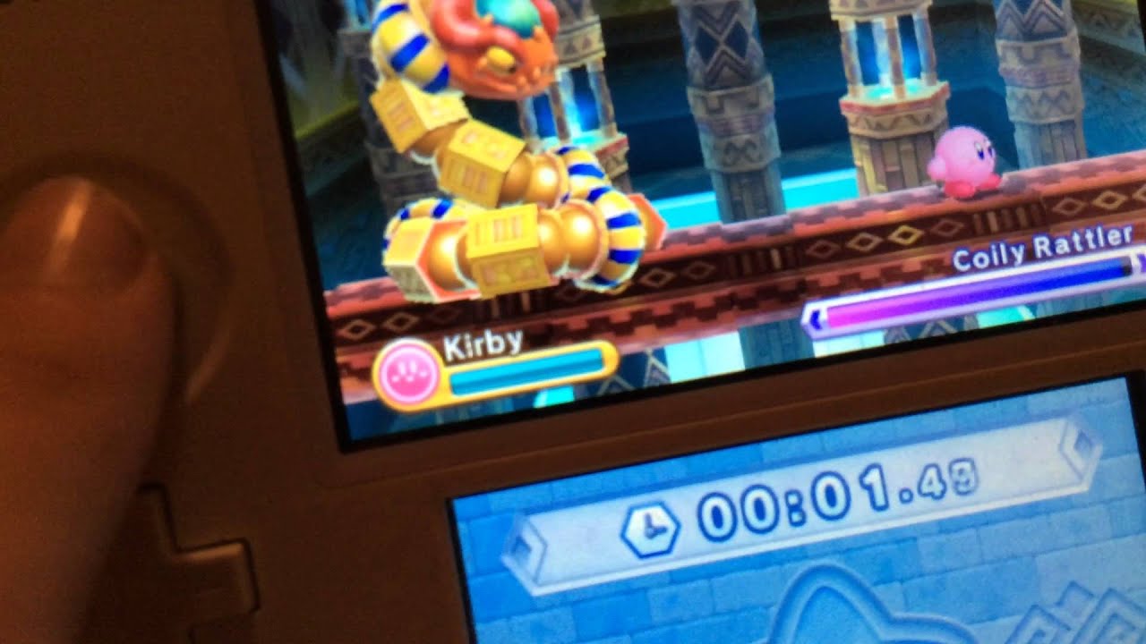 Kirby triple deluxe ep 1. Fighting the bosses hornhead and coily ...