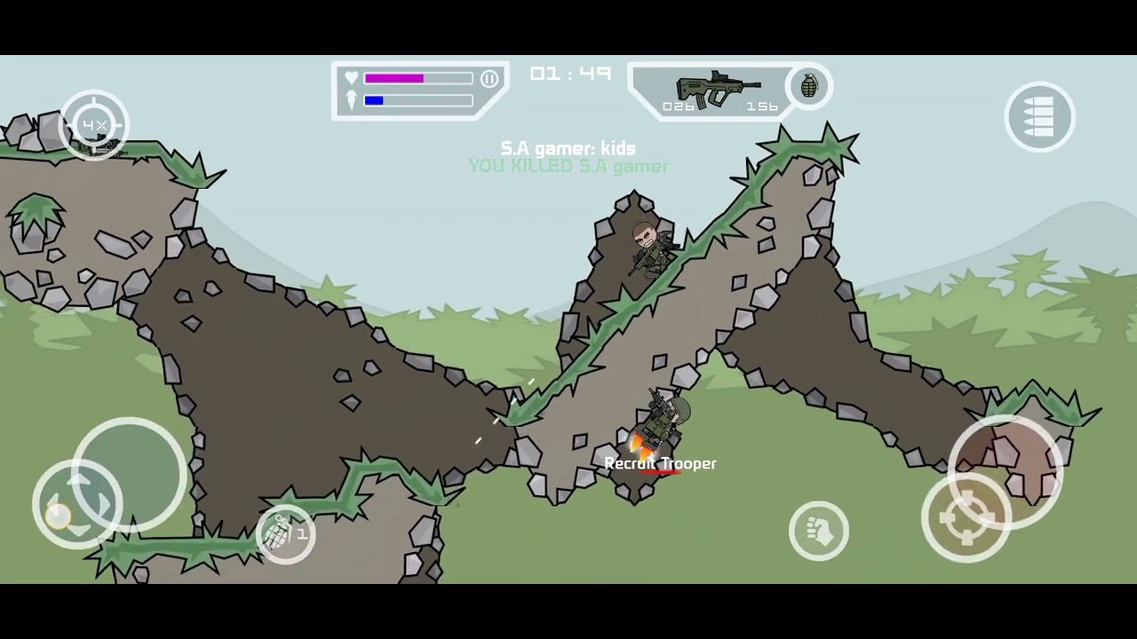 noob game playing video 😂😂😂 #3 #minimilitia #gameplay - YouTube