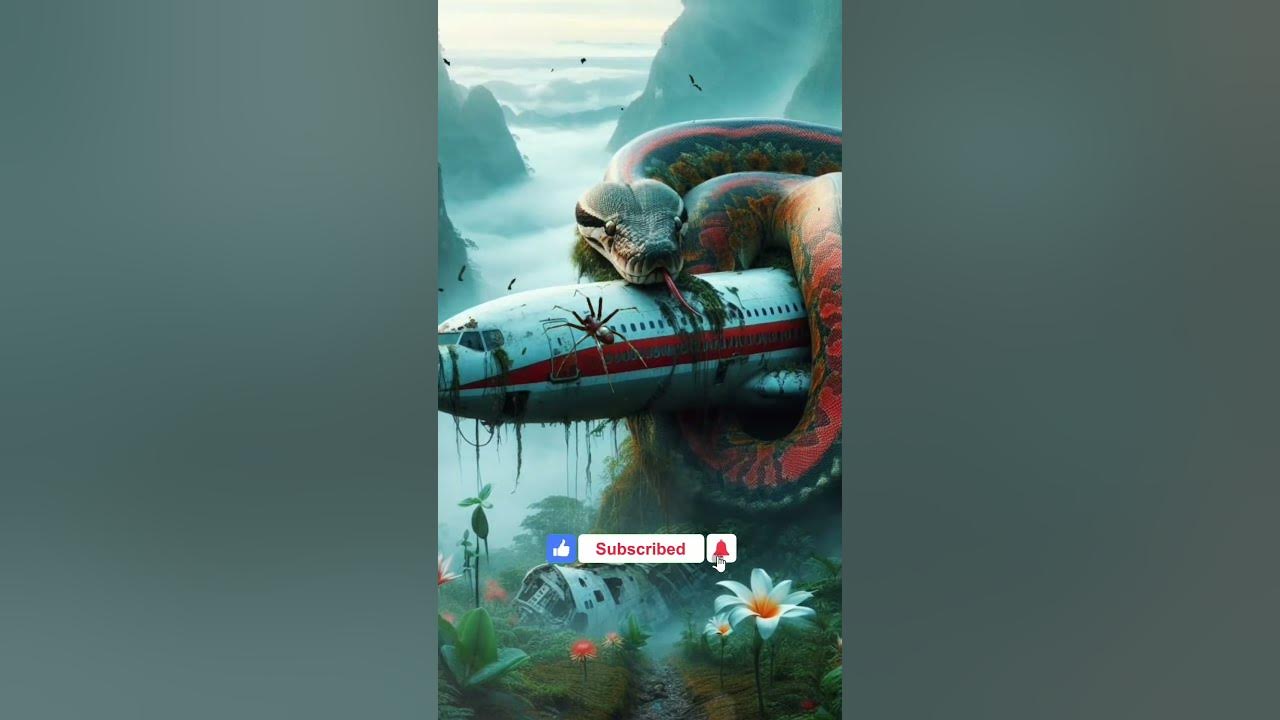 Nature Amazing : Giant Python and Abandoned Plane video #shorts #short ...