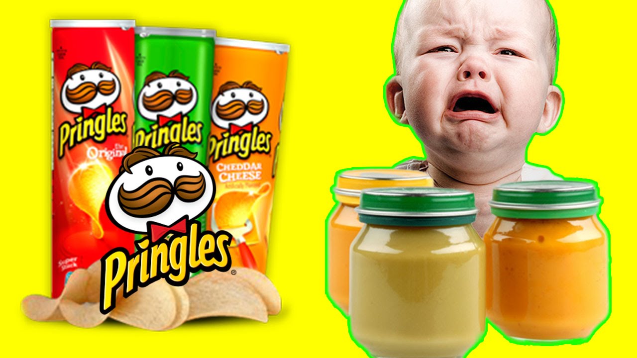 Pringles baby food challenge - YouTube