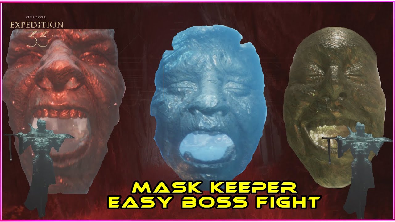 Easy Mask Keeper Boss Fight in Clair Obscur Expedition 33 Visages Mask ...