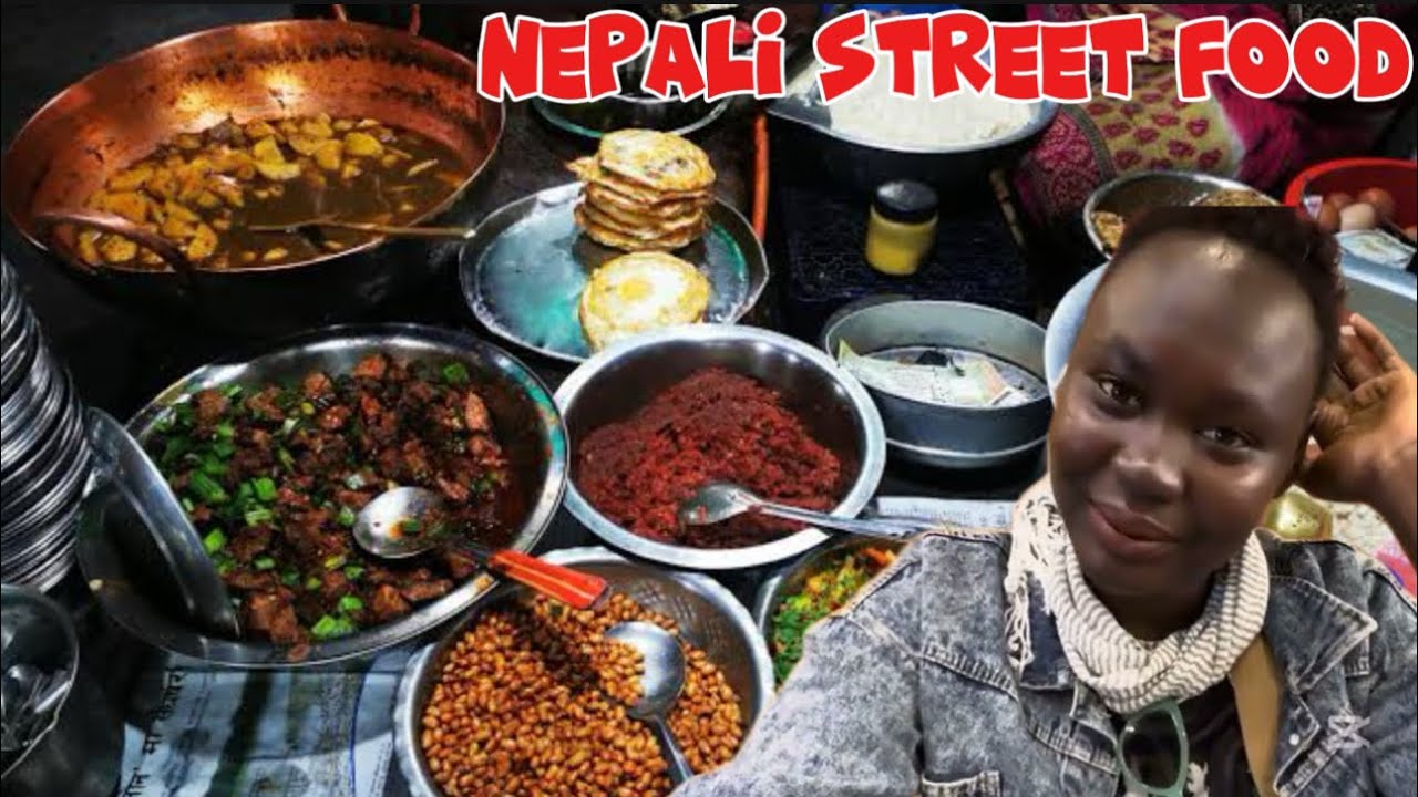 NEPALI STREET FOODS Across Kathmandu!! Wrapped ,CURRY, MOMO and More in ...