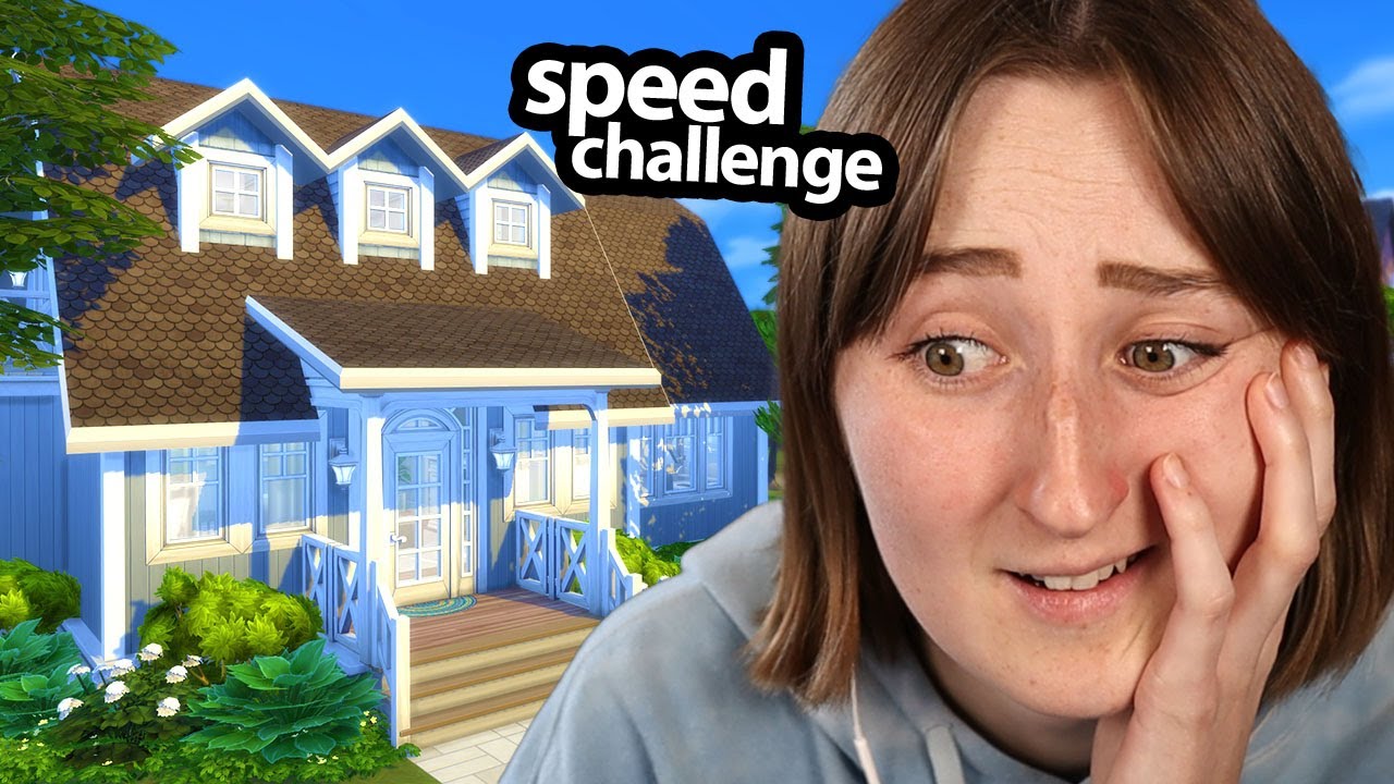 i only have 30 MINUTES to build an entire sims house - YouTube