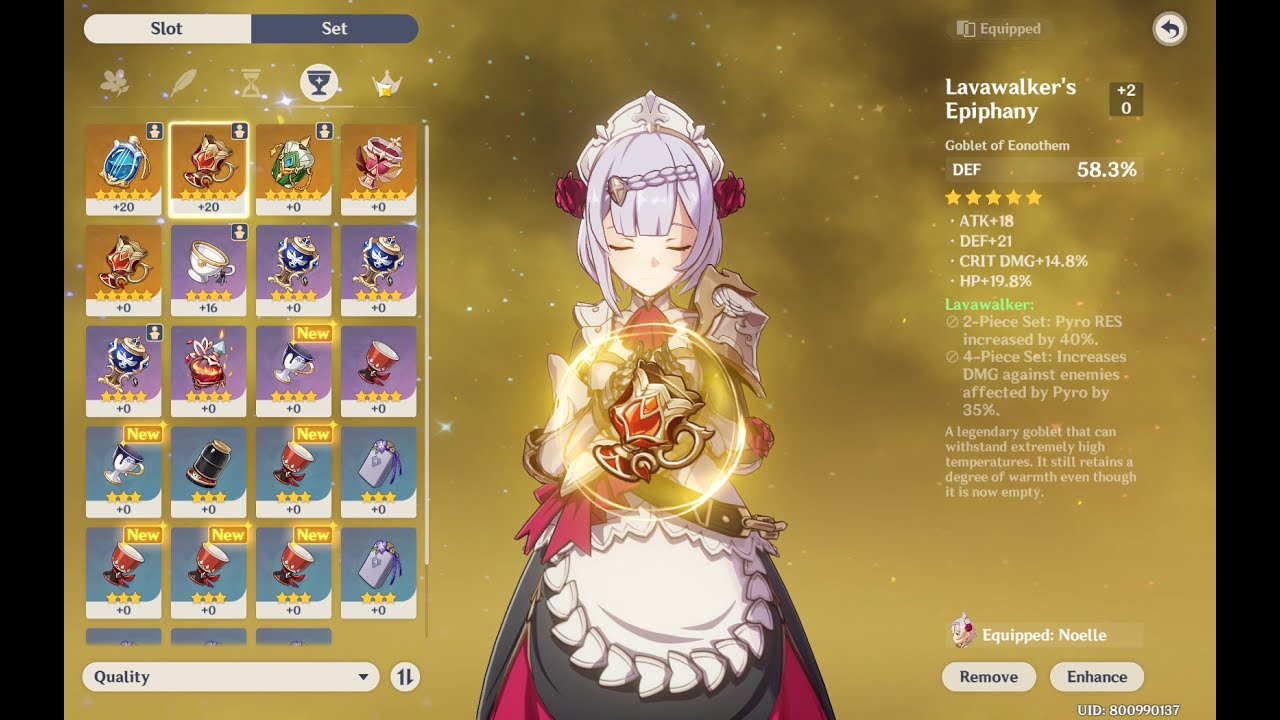 Genshin Impact - My max constellation Noelle - YouTube