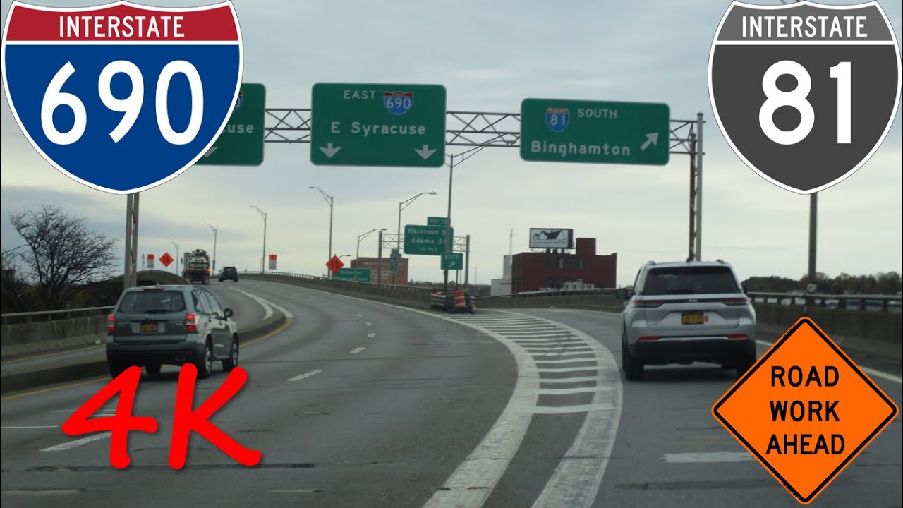 ⁴ᴷ Syracuse, NY Central Interchange (I-690 EB/I-81) [2025 Community ...