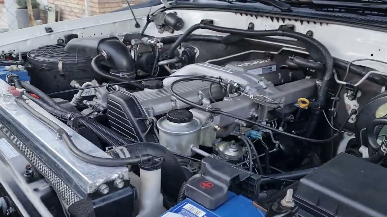 Toyota Land Cruiser HZJ105 1HZ Turbo 100km (new engine) - YouTube