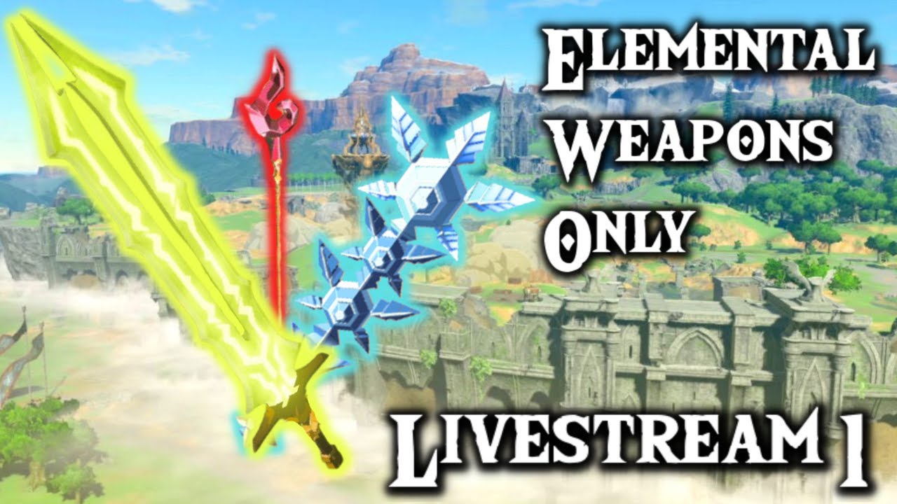 Can I Beat BOTW While Only Using Elemental Weapons?- Livestream 1 - YouTube