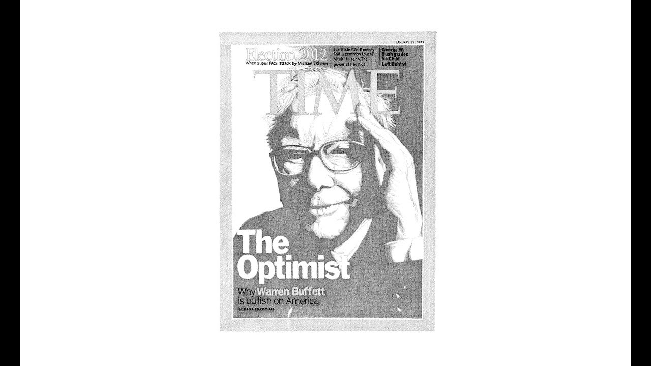 Warren Buffett January 23, 2012 Time Magazine Cover (by Marcus B ...