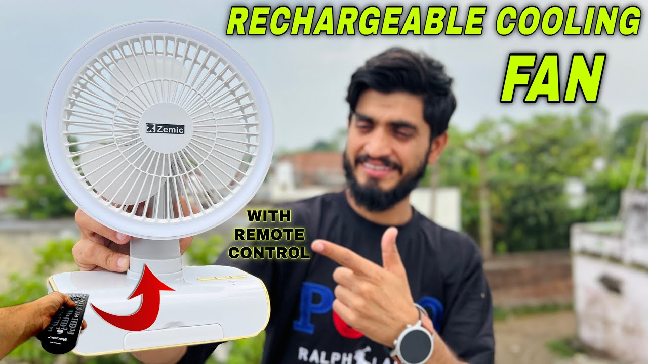 Best Mini Table Fan With 21 SMD Lights || Multifunctional Rechargeable ...