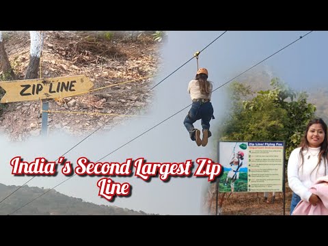 India's Second Largest, Zip Line😊 में कितनी दूर चली गई सोचा भी न था😯# ...