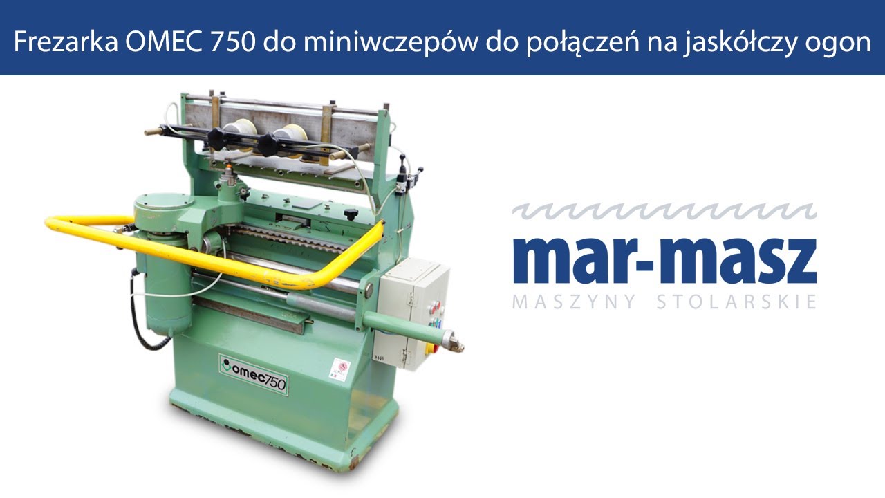 Frezarka OMEC 750 do miniwczepów do połączeń na jaskółczy ogon - Mar ...