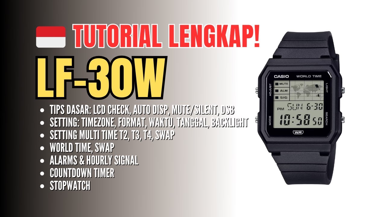 Tutorial Paling Lengkap Casio LF-30W / LF30 / LF30W (B. Indonesia ...