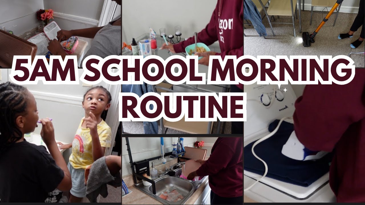 5AM SCHOOL MORNING ROUTINE #foryou #fypシ - YouTube