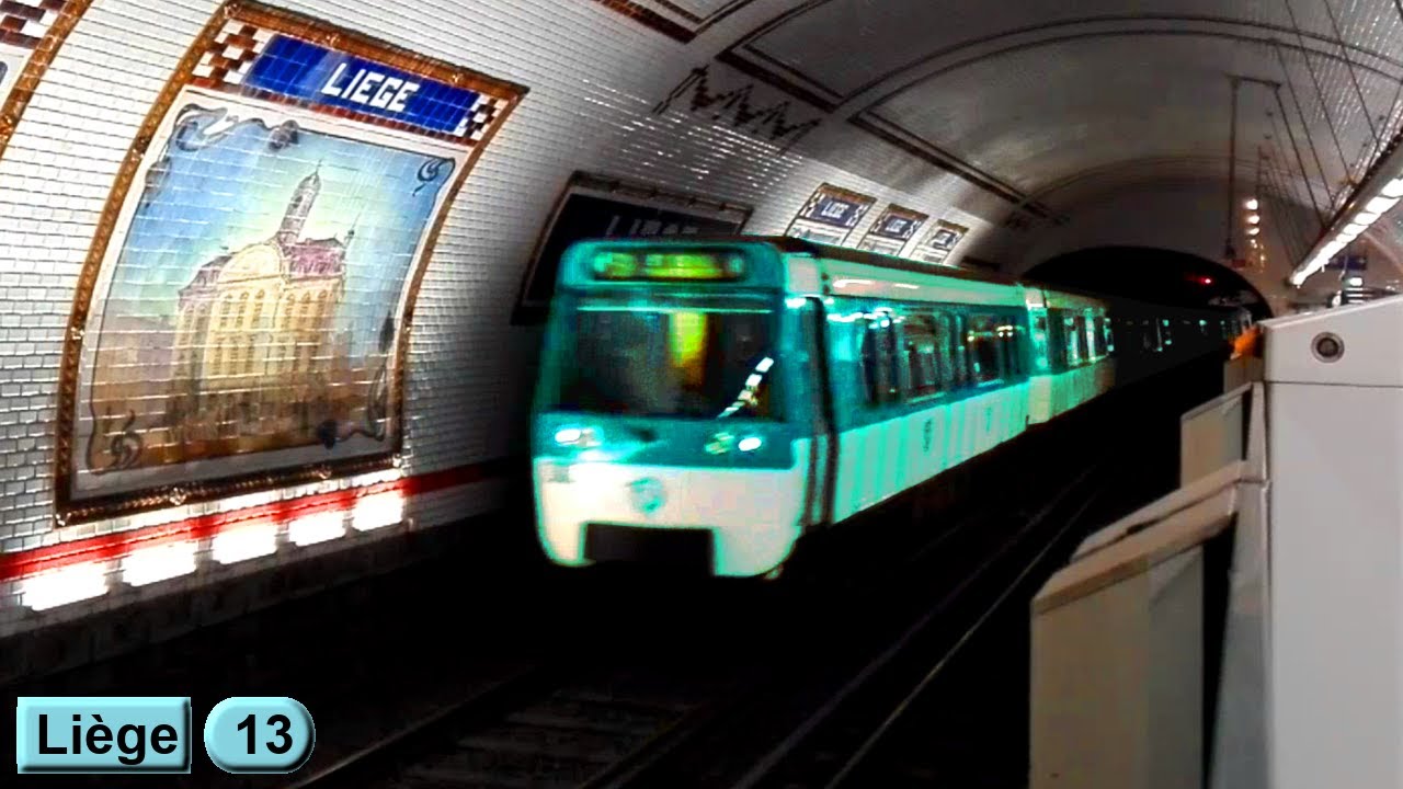 Liège | Line 13 : Paris métro ( RATP MF77 ) - YouTube