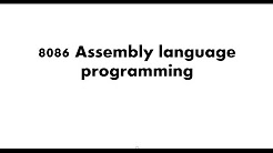 8086 Assembly Language - YouTube