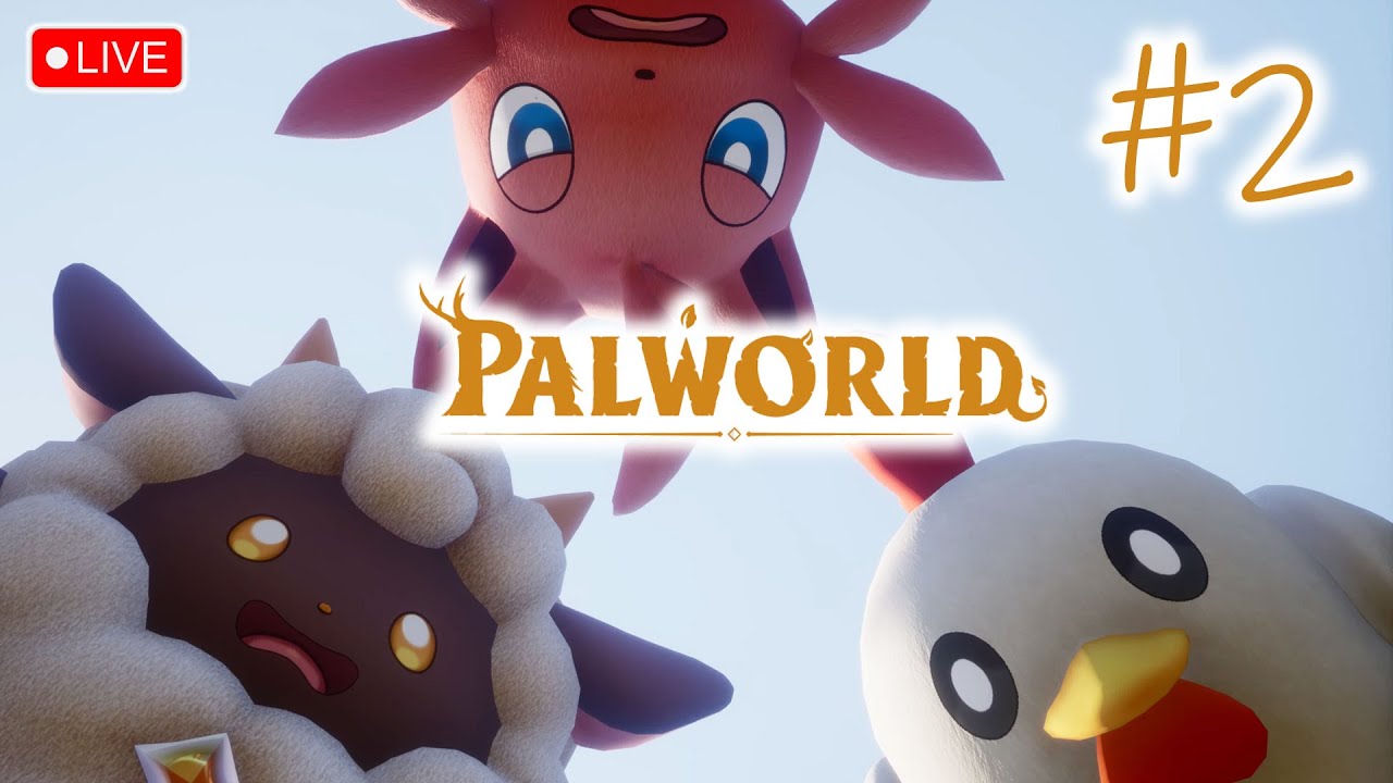 LEVEL 30+ BOSSES – PALWORLD Gameplay Walkthrough Stream Part 2 (lvl 34 ...