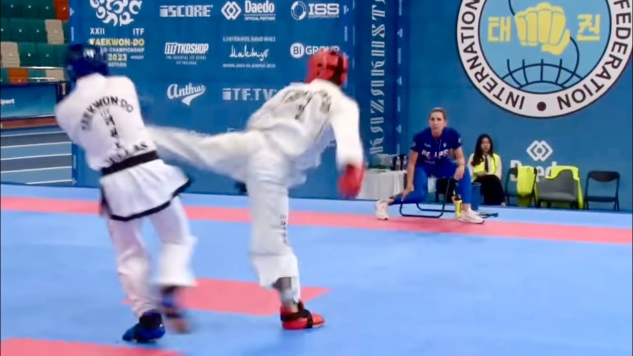 Male Sparring Semifinal 1/2 (🔵Hellas vs turkmenistan 🔴)TAEKWON-DO ITF WORLD CHAMPIONSHIPS 2023 ...