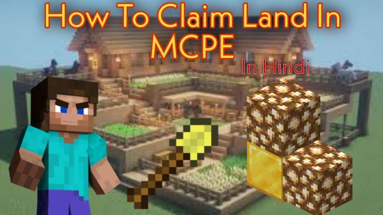 How To Claim Land In Minecraft Pocket Edition 1.19 Servers In Hindi ...