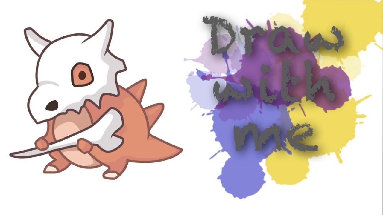 Cubone simple drawing | boballen v - YouTube